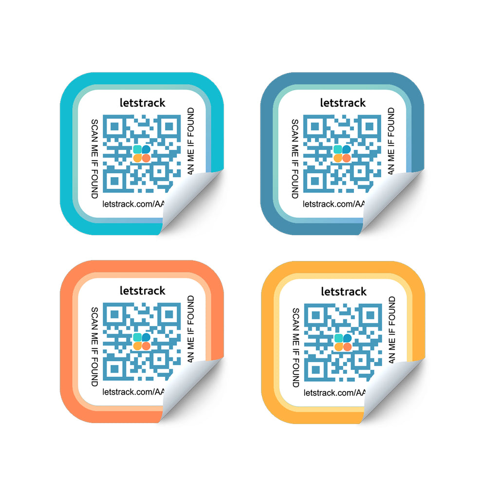 Lost & Found QR Tag Sticker | Letstrack Secure Tracking