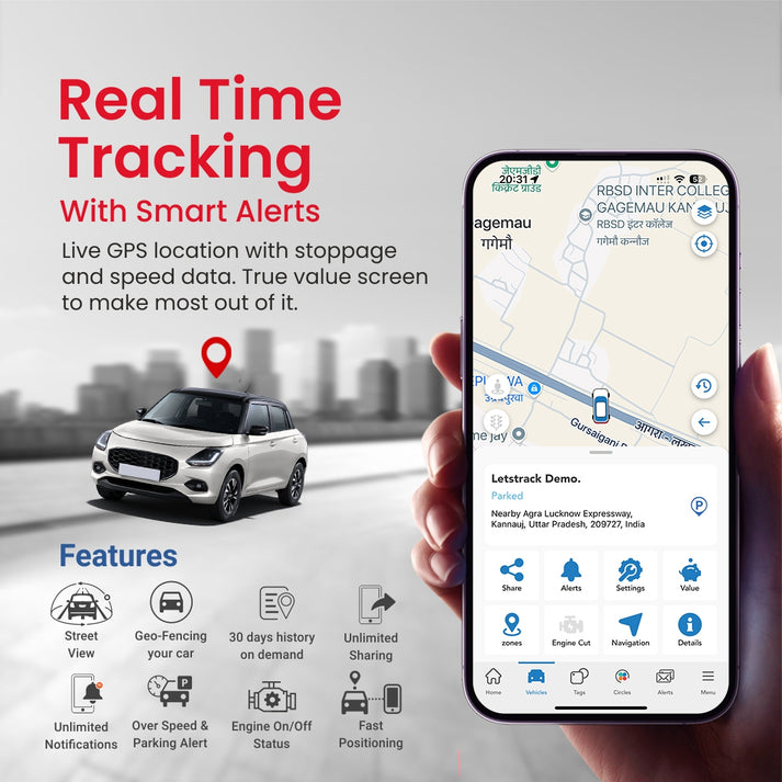 Buy GPS Tracker for Car & Bike | Real-Time Vehicle Tracking