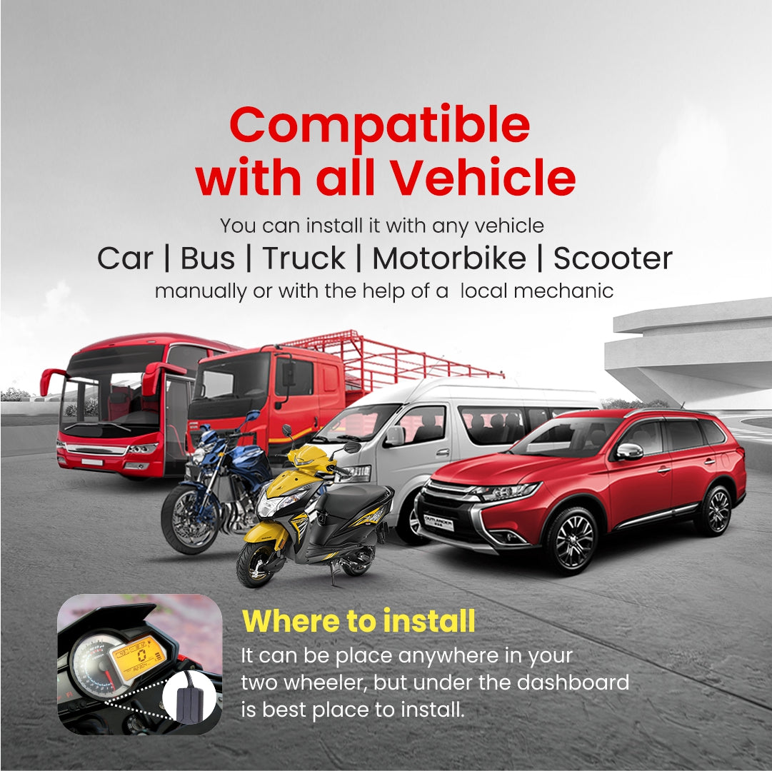 Two-Wheeler GPS Tracker for Bikes, Scooters & EVs | Letstrack